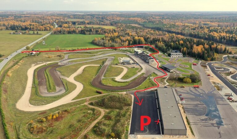 Laitse Rallyparki saabumise juhend - Eesti Katuse ja Fassaadimeistrite Liit